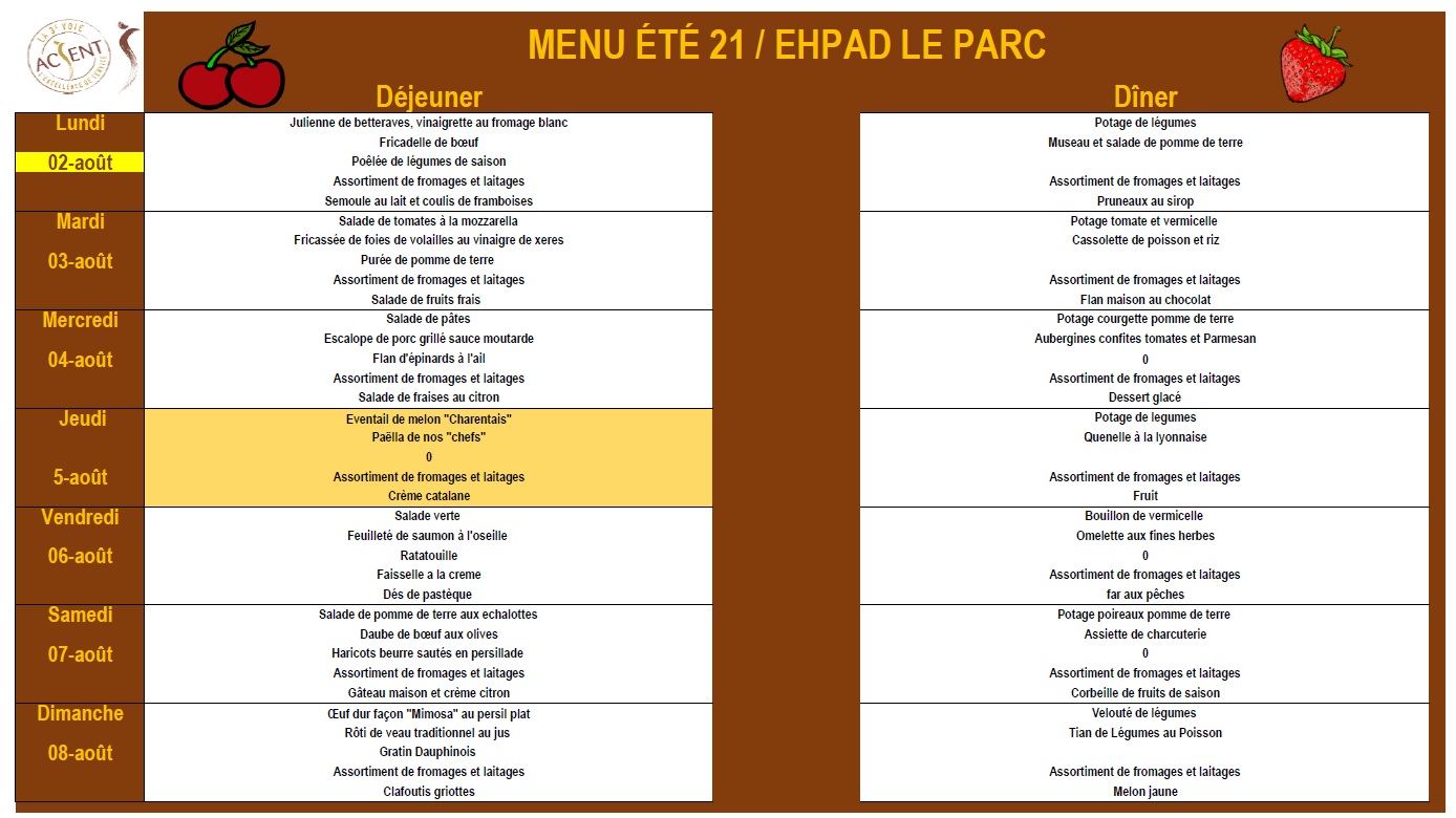 Exemple De Menu Ehpad – Idée Menu Ehpad | SQFF